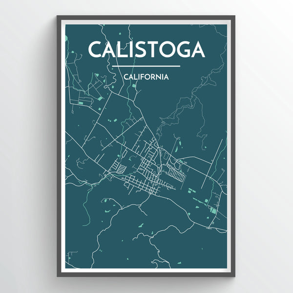 Calistoga California (United-States) City Map Prints | Point Two Design