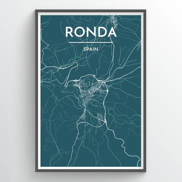 Ronda City Map Print - Point Two Design