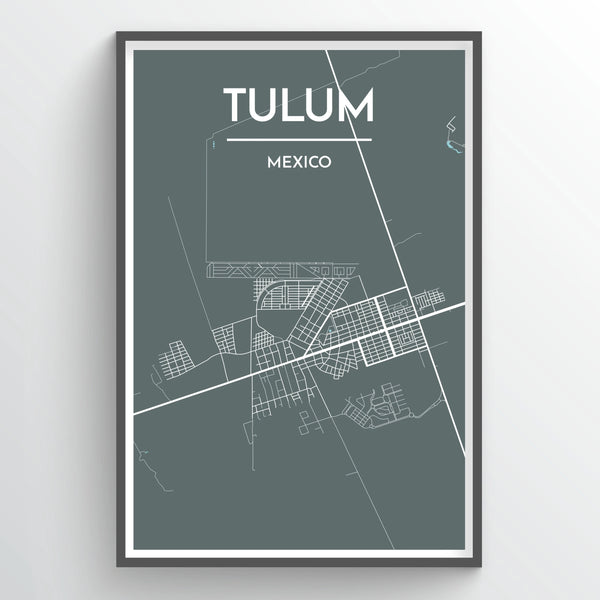 Tulum City Map Print - Point Two Design