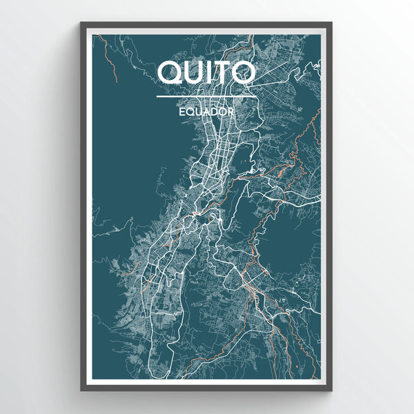 Quito City Map Print - Point Two Design