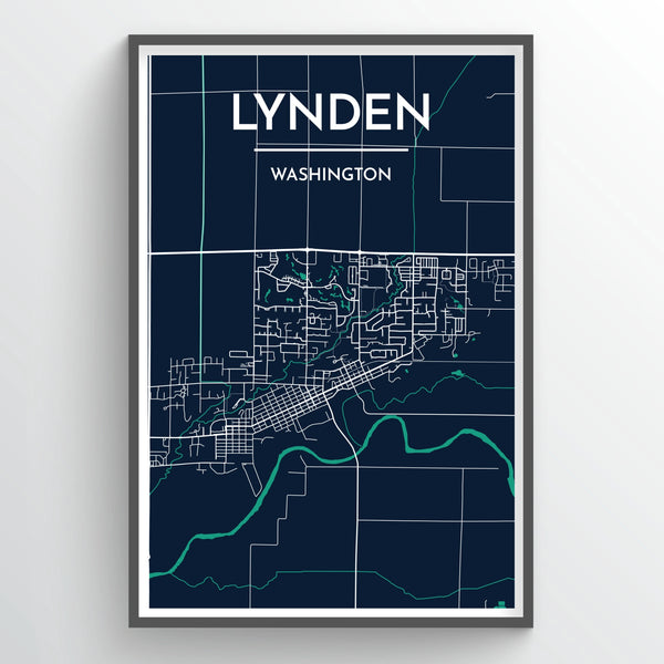 Lynden City Map Print - Point Two Design