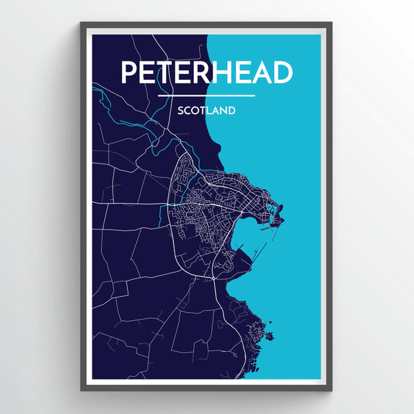 Peterhead City Map Print - Point Two Design