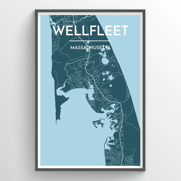 Wellfleet Massachusetts (United-States) City Map Prints | Point Two Design