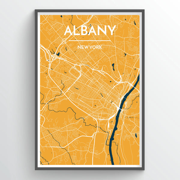 Albany City Map Print - Point Two Design