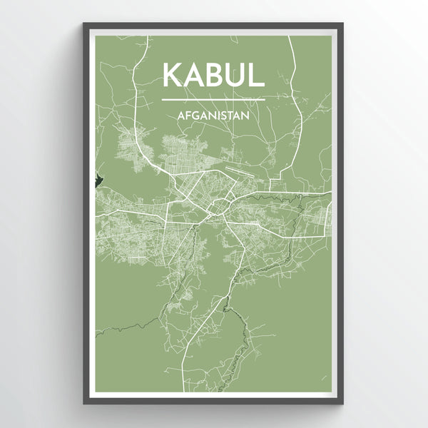 Kabul City Map Print - Point Two Design
