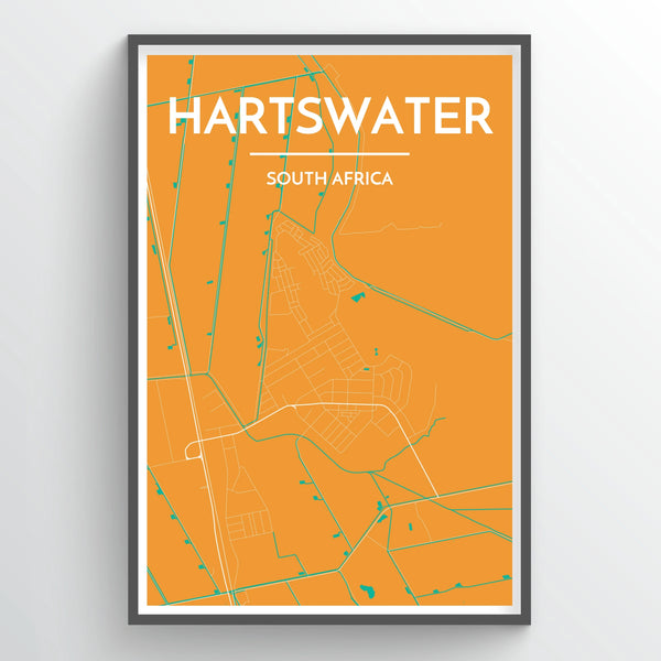 Hartswater City Map Print - Point Two Design
