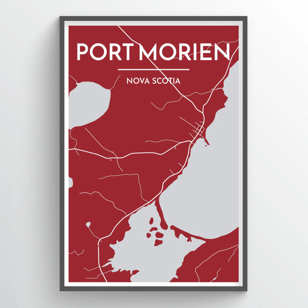 Port-Morien Nova Scotia (Canada) City Map Prints | Point Two Design