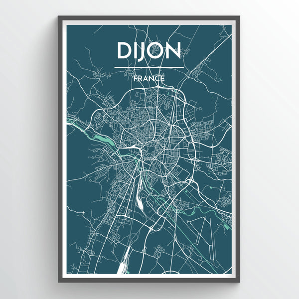 Dijon City Map Print - Point Two Design
