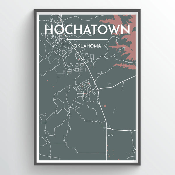 Hochatown City Map Print - Point Two Design