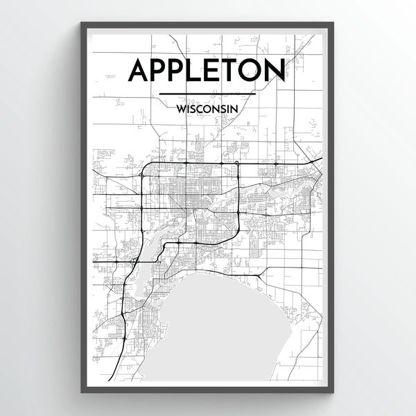 Appleton City Map Print - Point Two Design