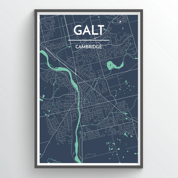 Galt City Map Print - Point Two Design