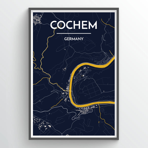 Cochem City Map Print - Point Two Design
