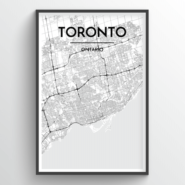Toronto City Map Print - Wall Art for Home, Hotel | Point Two Design