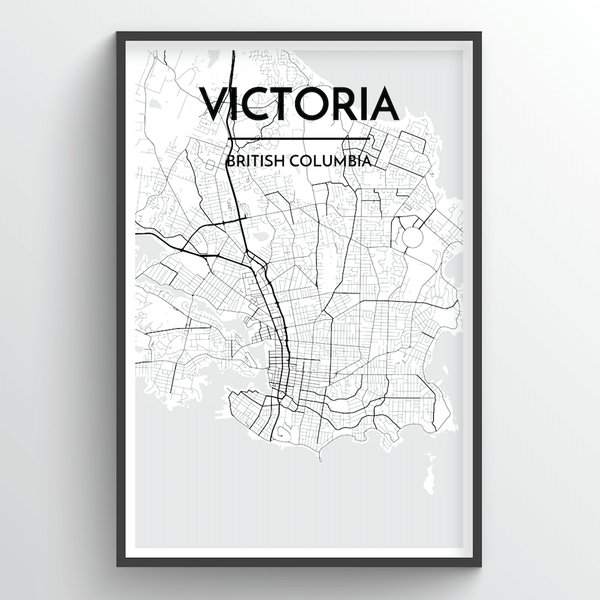 Victoria - City Map Art Print - High Quality Custom Made Art - Point ...