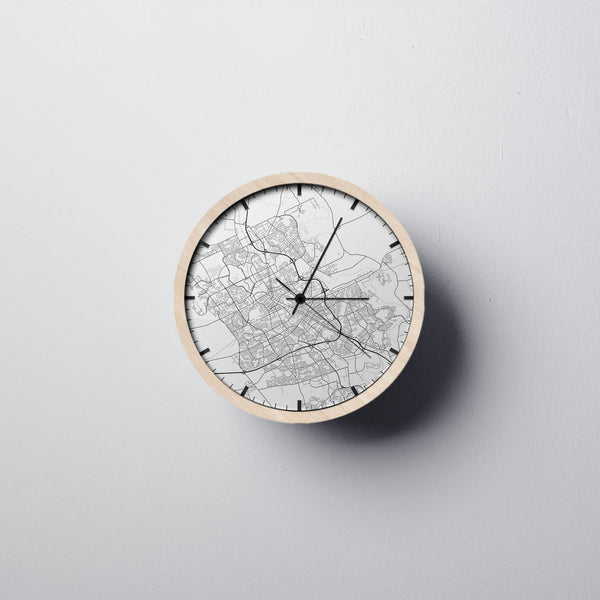 Waterloo Modern Wall Clocks - City Map Wall Clocks - Point Two Design