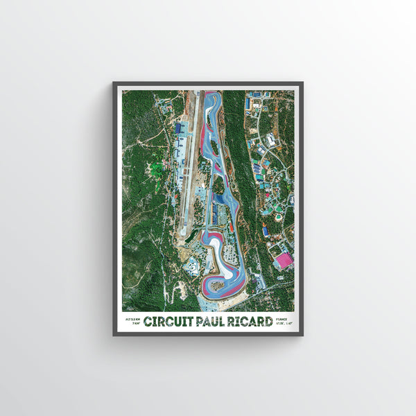 Fine Art Photography Prints of Circuit Paul Ricard - Satellite Images ...
