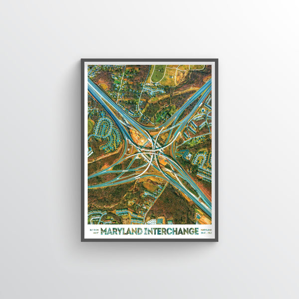 Fine Art Photography Prints of Maryland Interchange - Satellite Images ...