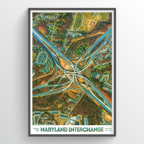 Fine Art Photography Prints of Maryland Interchange - Satellite Images ...
