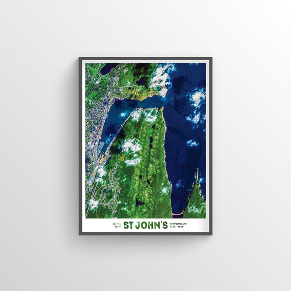 Fine Art Photography Prints of St John's - Satellite Images of Earth ...