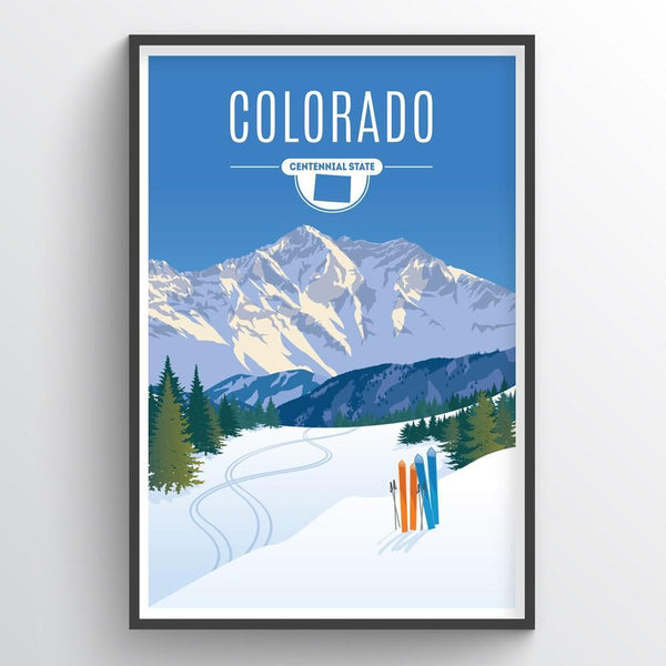 Colorado City Map Art - Custom City Map Prints - Point Two Design